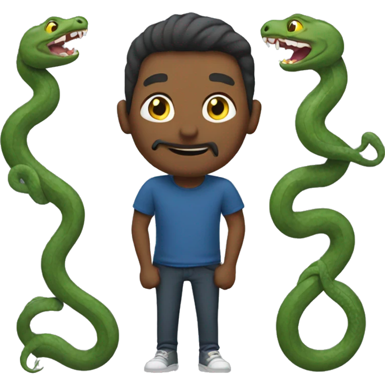 man with snakes emoji | AI Emoji Generator