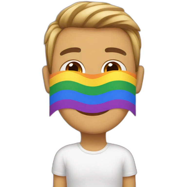 Drapeau Hetero qui soutient les lgbt emoji | AI Emoji Generator