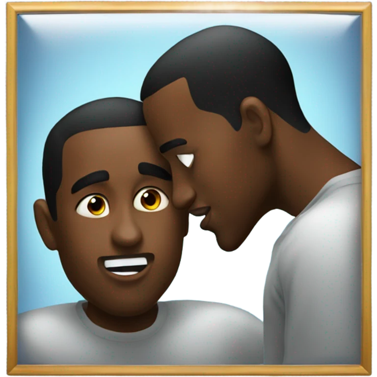 Diddy kissing Diddy emoji | AI Emoji Generator
