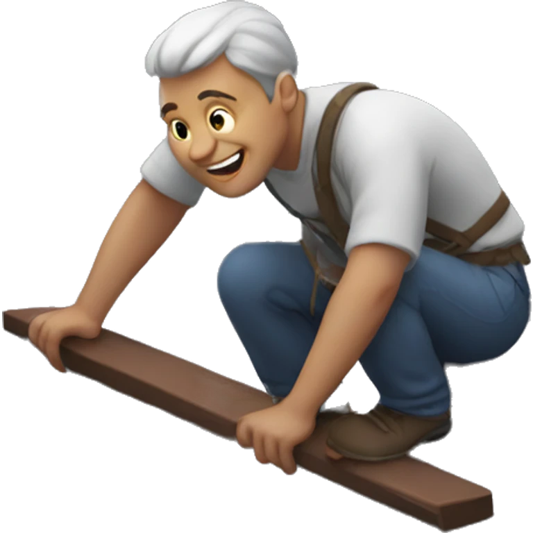 Guy on roof emoji | AI Emoji Generator