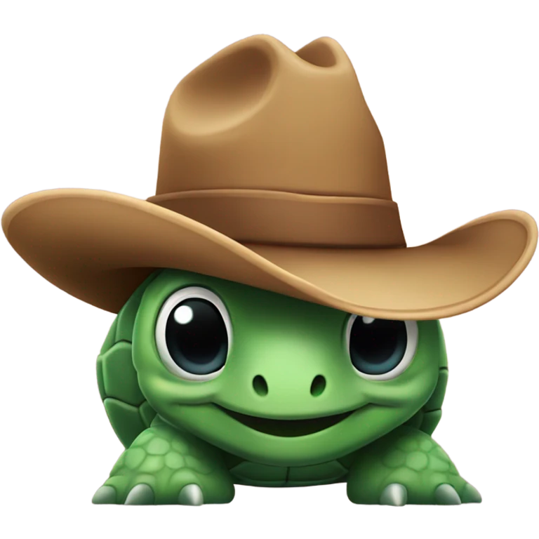 Turtle wearing a cowboy hat emoji | AI Emoji Generator