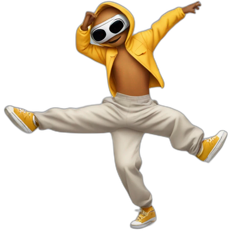 ET bailando break dance emoji | AI Emoji Generator