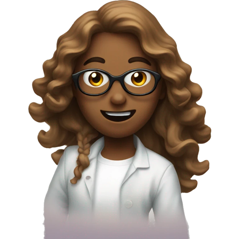 Ghostface chasing girls with long brown curly hair and wearing glasses ...