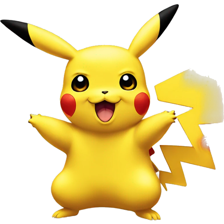 Pikachu sets the fire emoji | AI Emoji Generator