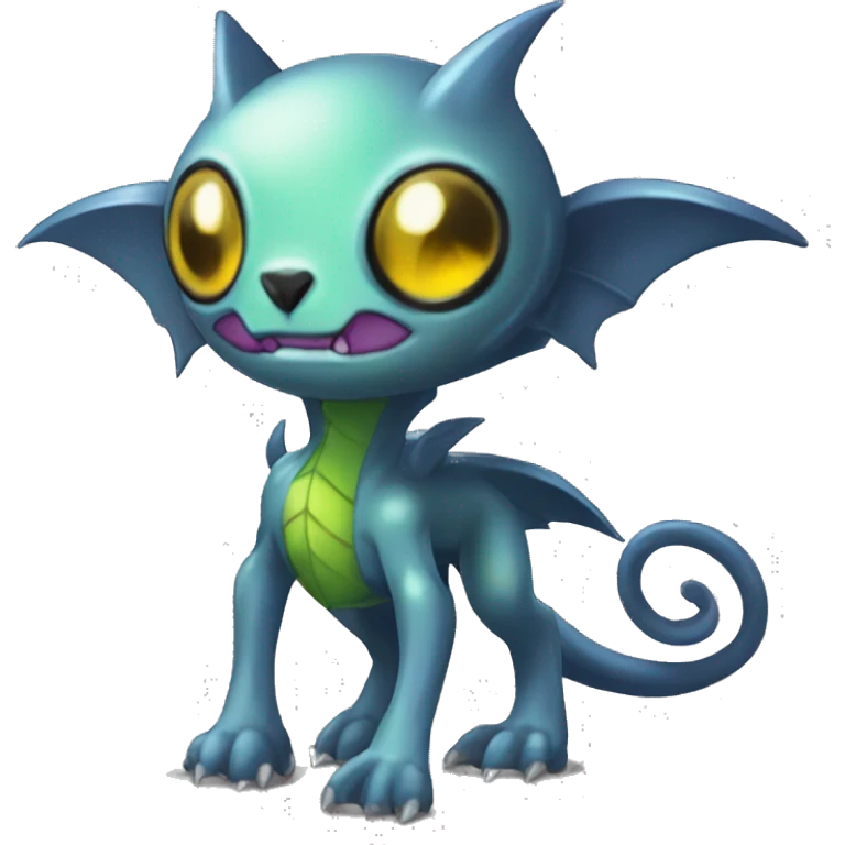 cute cool edgy sharp eldritch alien punk Digimon-Fakemon-animal full ...