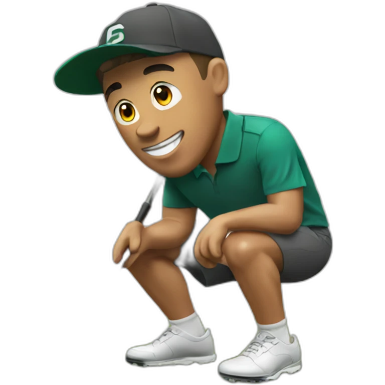 ronaldo playing golf emoji | AI Emoji Generator