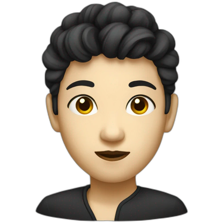 Chinois noir emoji | AI Emoji Generator