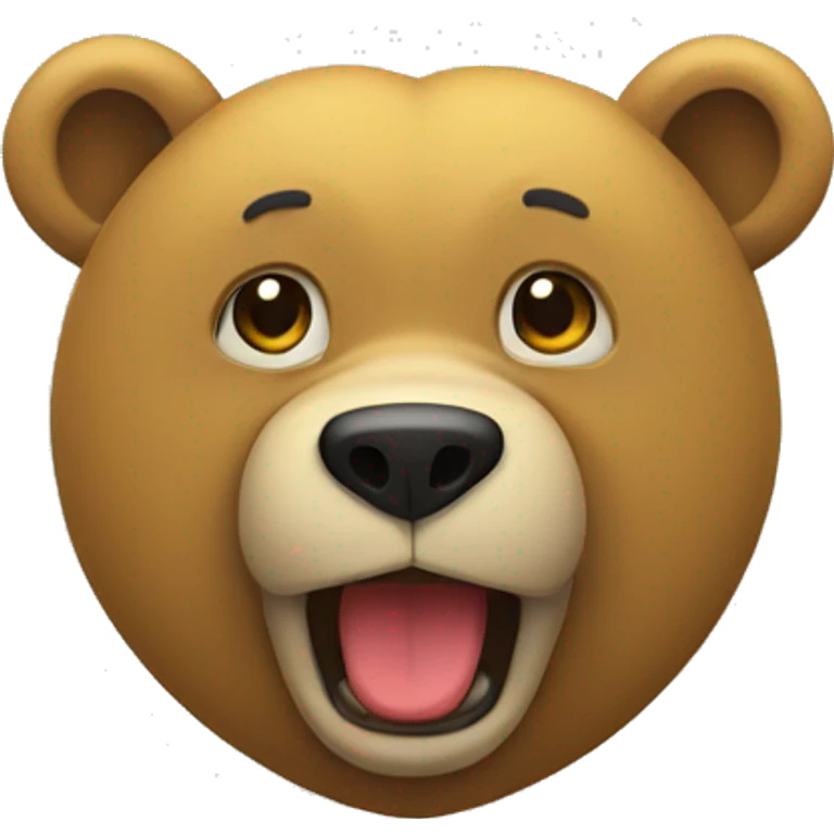 Oso con corazón amarillo emoji | AI Emoji Generator