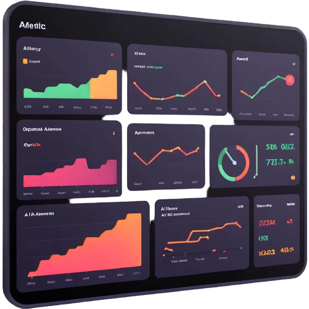 AI operations dashboard with metrics and alerts emoji | AI Emoji Generator