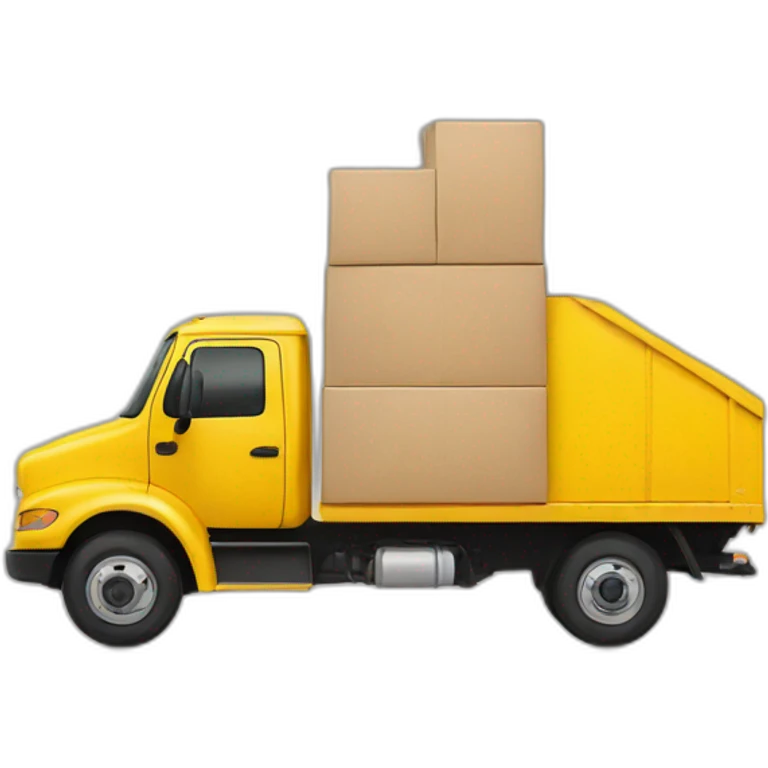 yellow-delivery-truck emoji | AI Emoji Generator