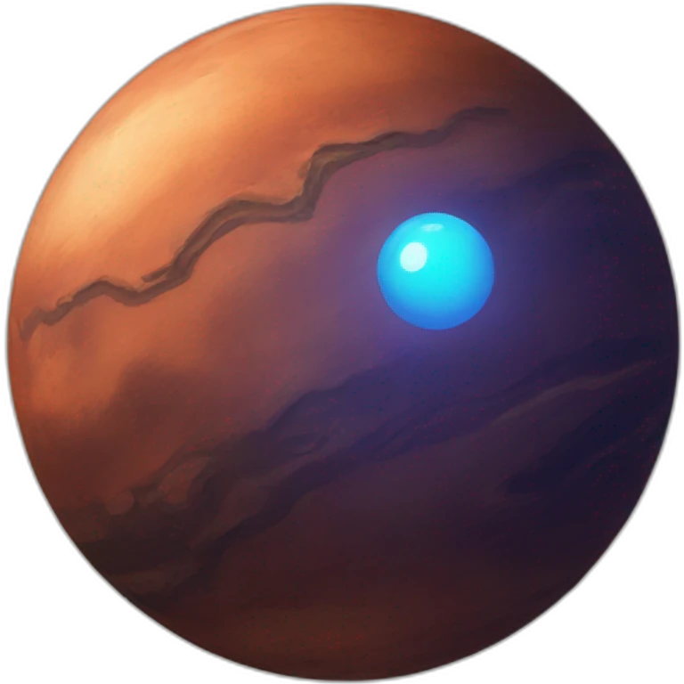 Planet Mars sphere emoji | AI Emoji Generator