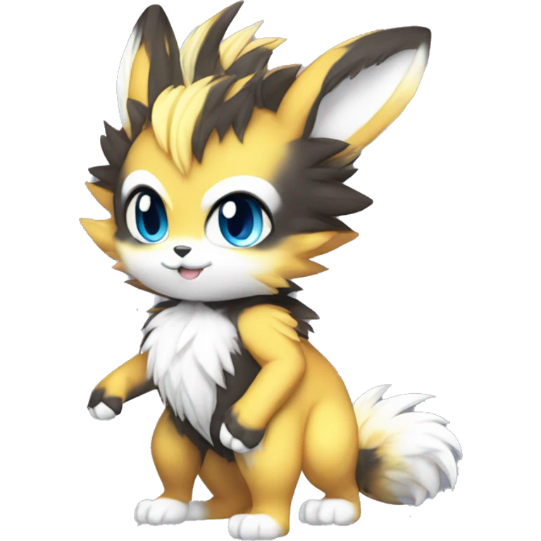 Anthro-Edgy-Gradient-Fantasy-Fur-Sona-Chibi-Shiny-Fakémon-Hybrid full ...