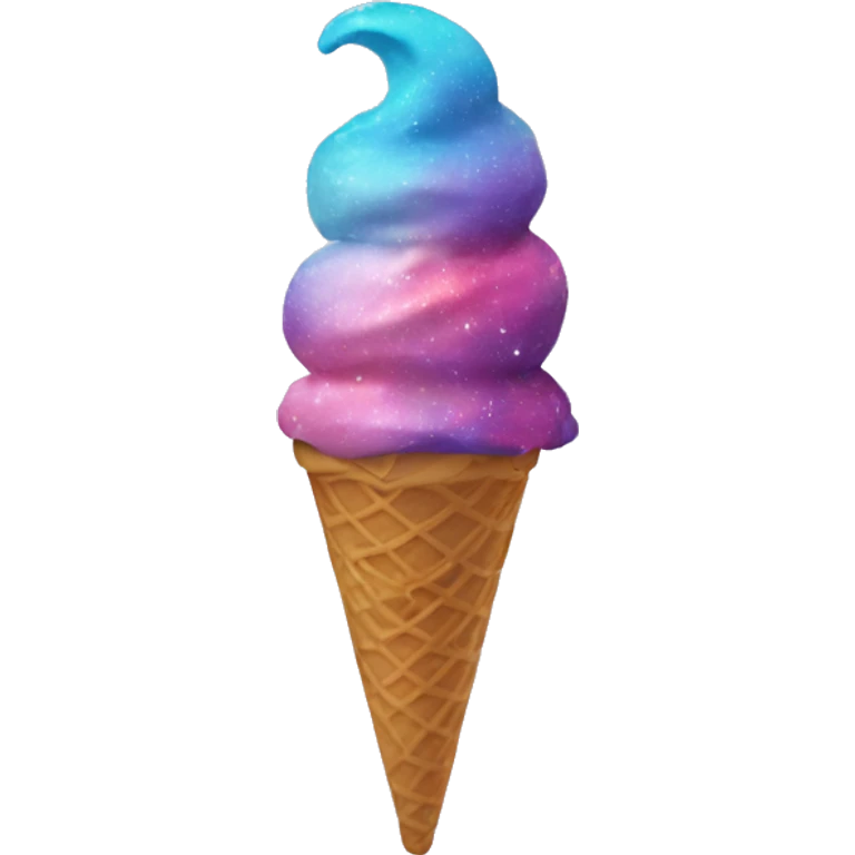 Galaxy Ice cream cone emoji | AI Emoji Generator