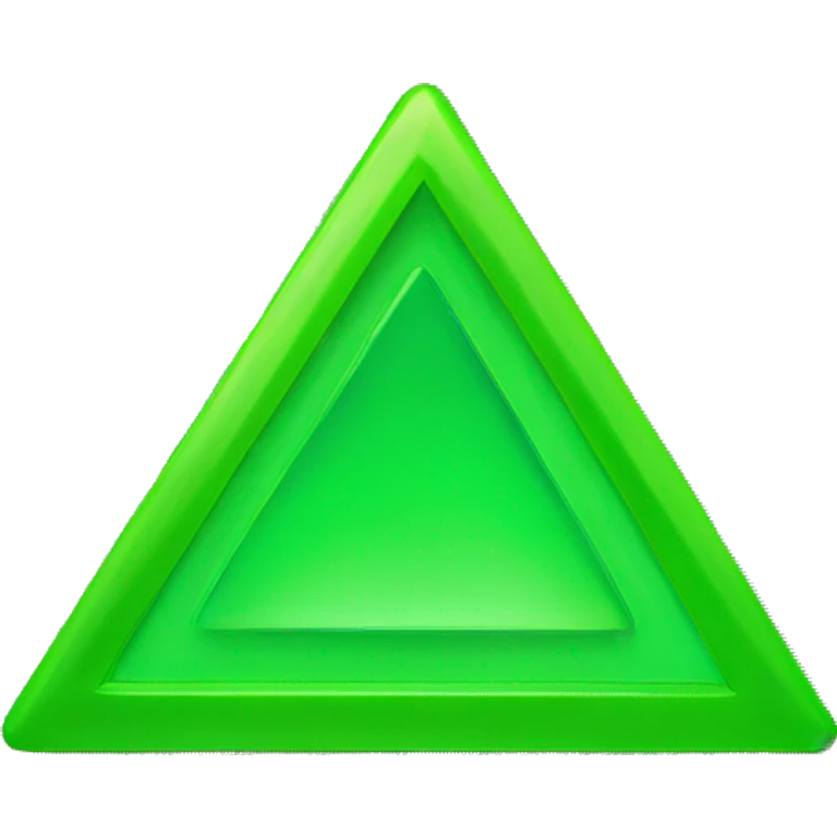 green triangle for kpis forest emoji | AI Emoji Generator