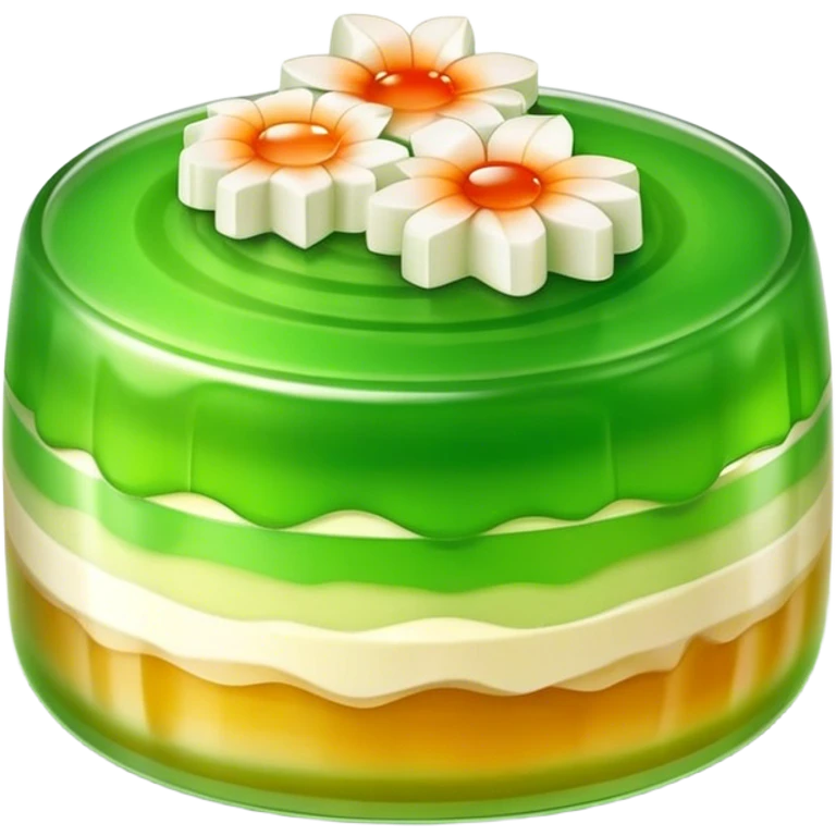 Coconut Pandan Jelly Cinematic Realistic Coconut Pandan Jelly Dessert ...