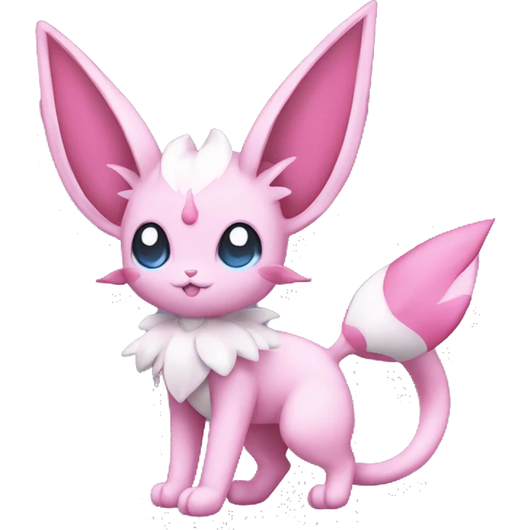 Kawaii Sylveon-Mew-Espeon-Pokémon full body emoji | AI Emoji Generator