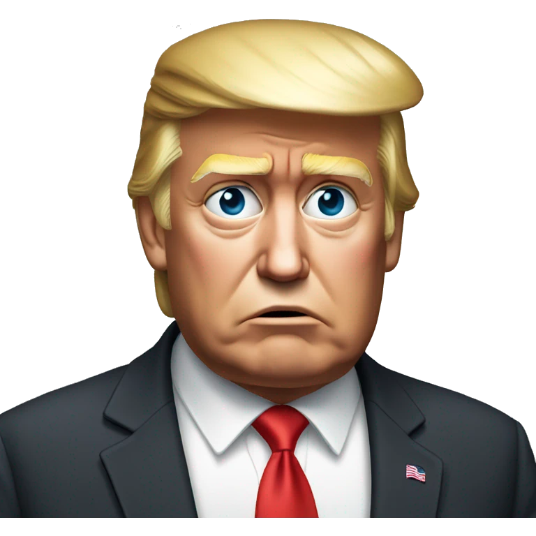 Donald Trump sad emoji | AI Emoji Generator
