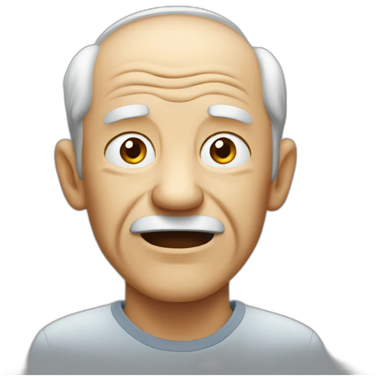 old man yells at chat emoji | AI Emoji Generator