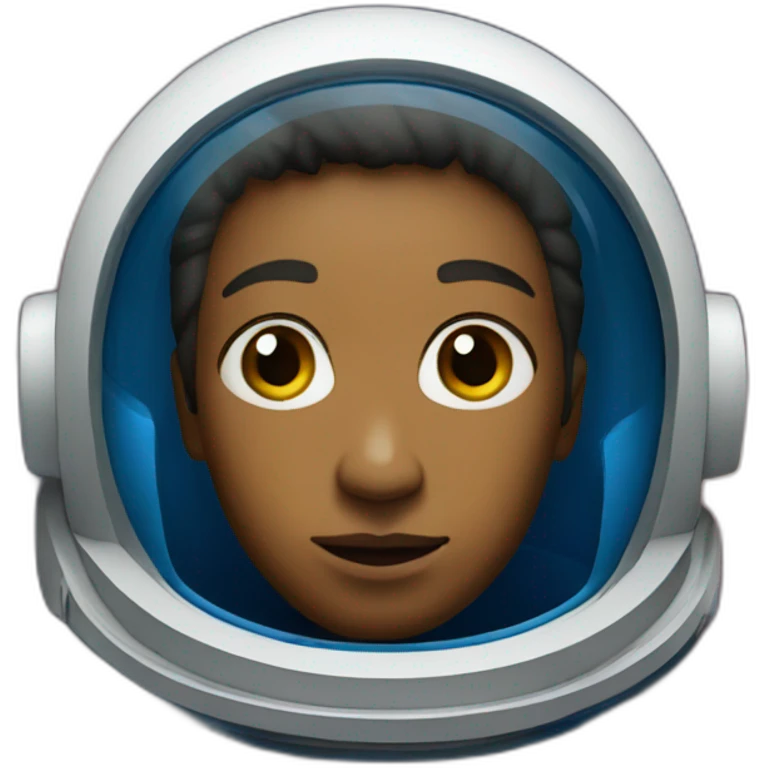 Space explorer with blue spacesuit emoji | AI Emoji Generator