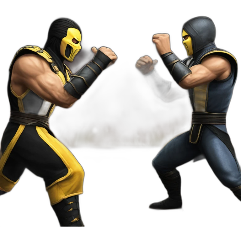 mortal kombat 2 battle between two people emoji | AI Emoji Generator