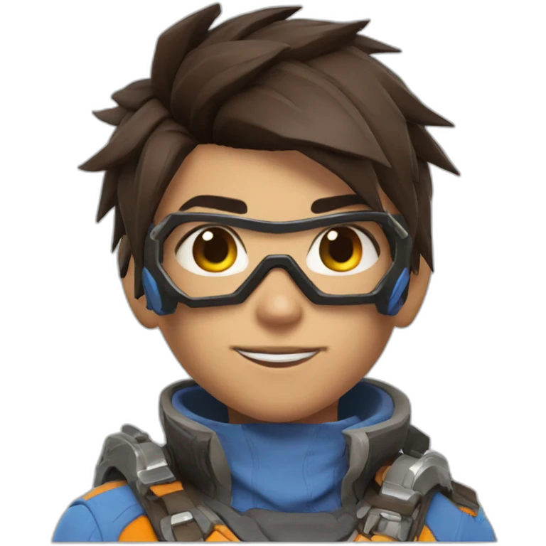 tracer from overwatch emoji | AI Emoji Generator