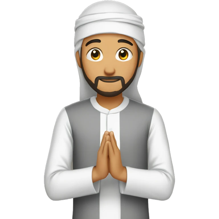 ein muslim who is praying and is in sajda making dua emoji | AI Emoji ...