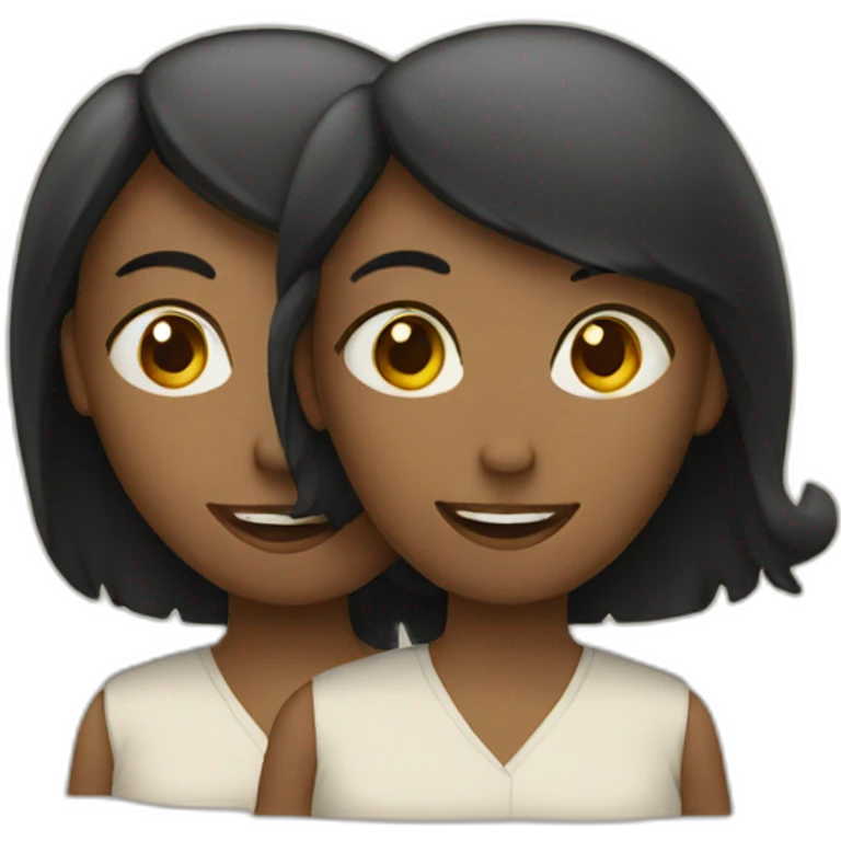 two women talking emoji | AI Emoji Generator