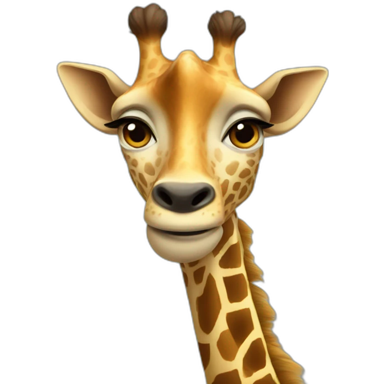 Girafe x humain emoji | AI Emoji Generator