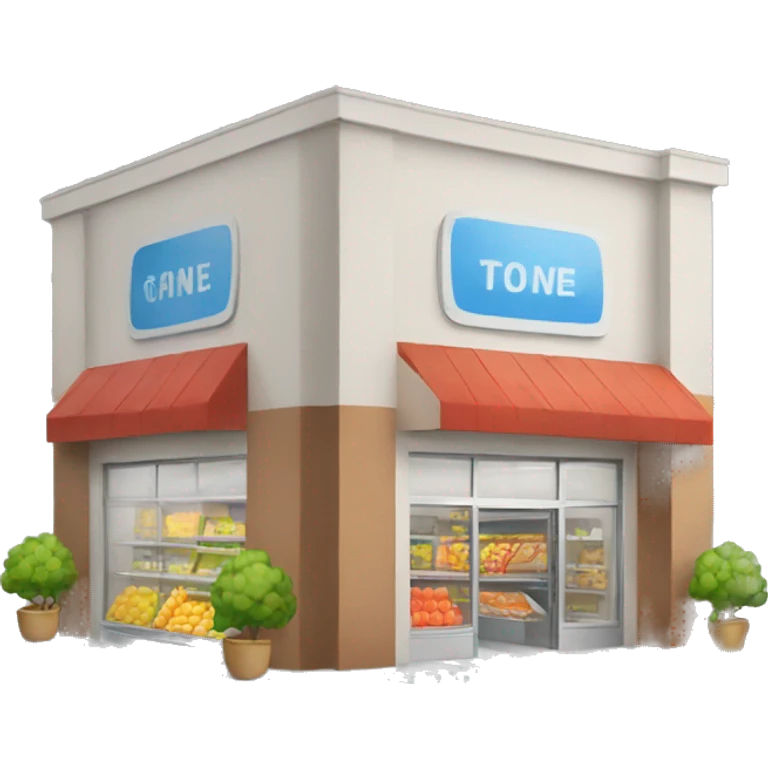 supermarket exterior structure emoji | AI Emoji Generator