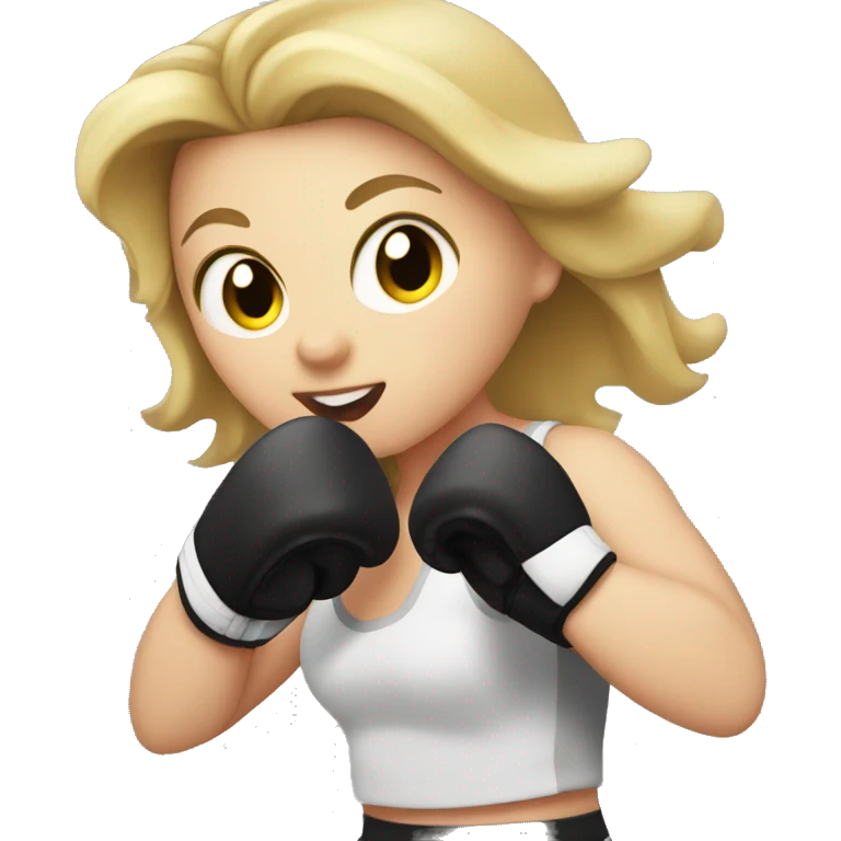 white girl boxing emoji | AI Emoji Generator