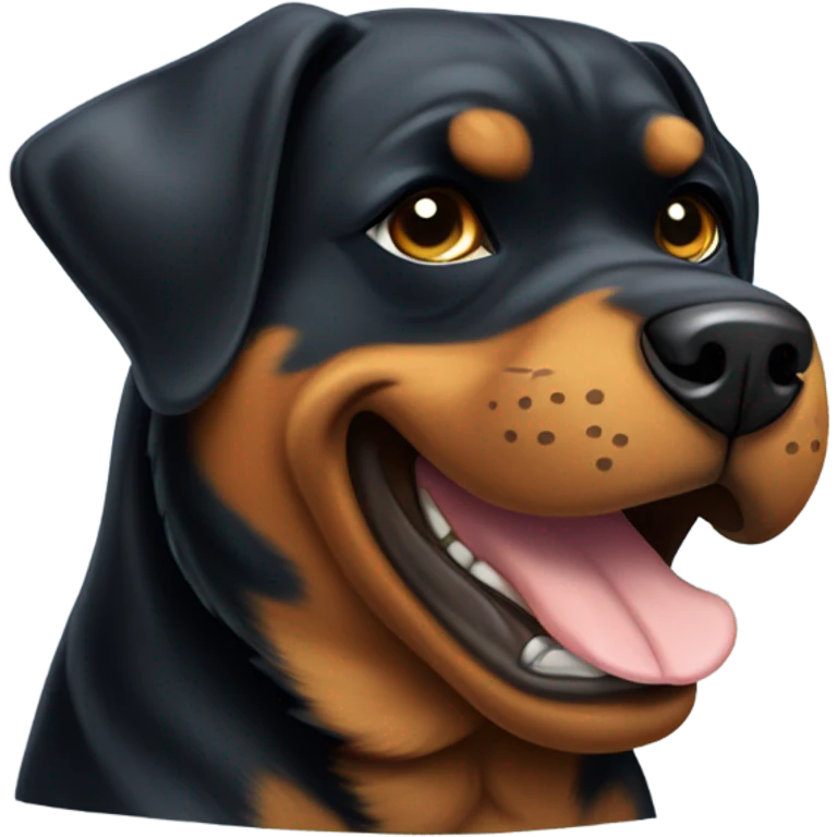Rottweiler giving a thumbs up emoji | AI Emoji Generator