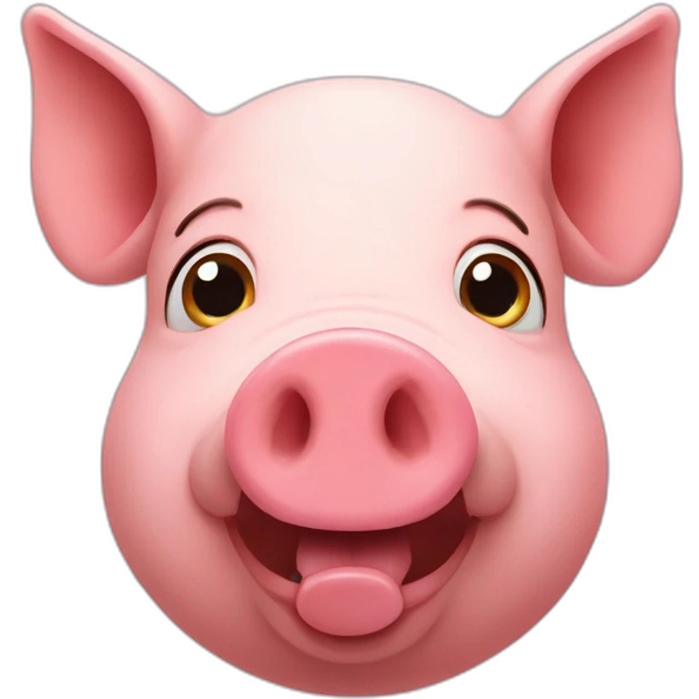 realistic pig face emoji | AI Emoji Generator