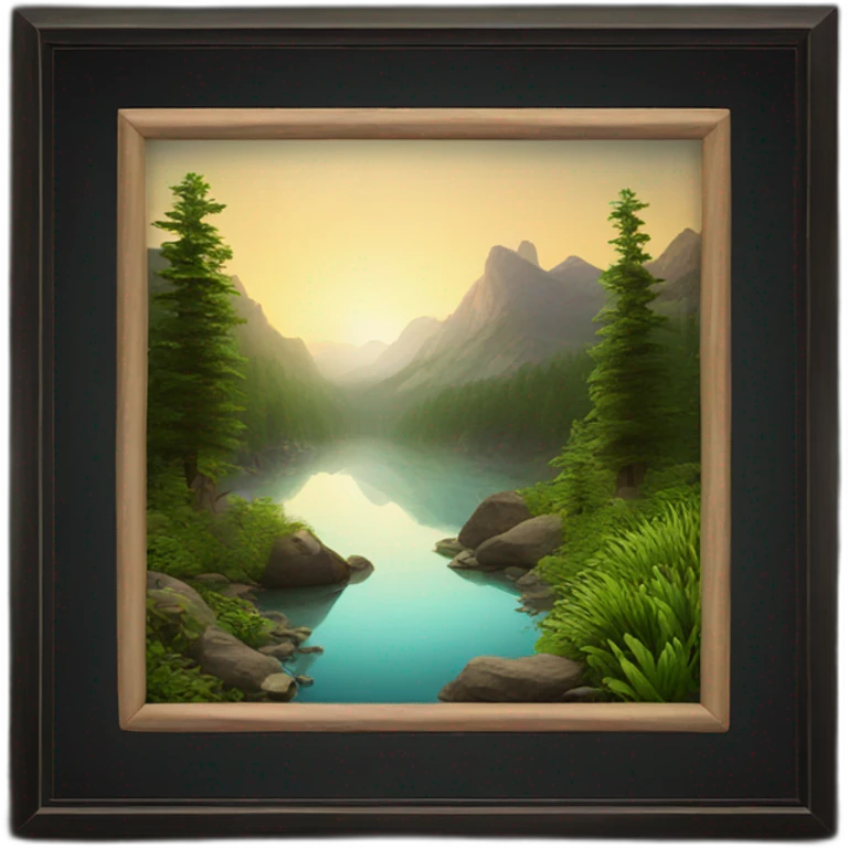 framed nature photo emoji | AI Emoji Generator