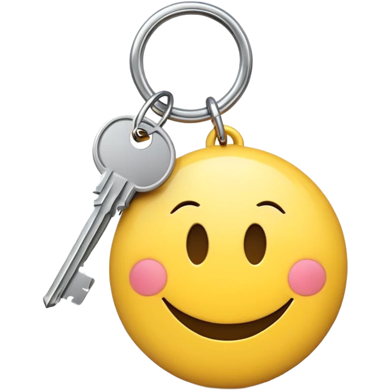 Happy smiley face with keys emoji | AI Emoji Generator