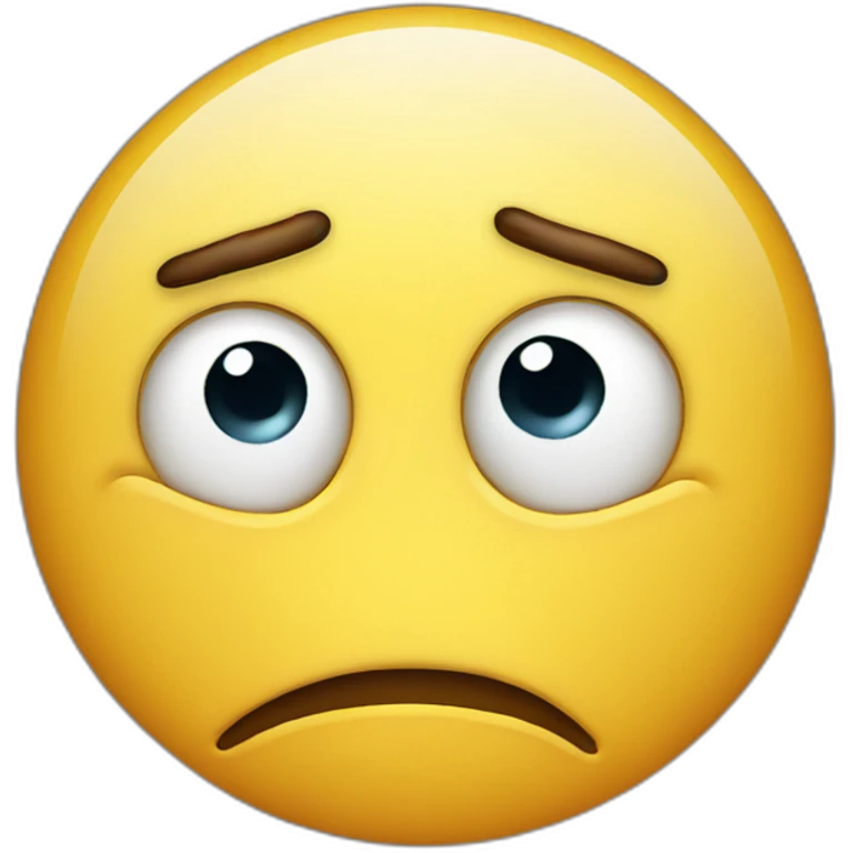 Teary eyed emoji hiding his mouth emoji | AI Emoji Generator