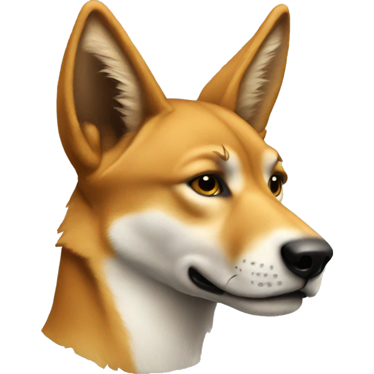 Side profile of dingo emoji | AI Emoji Generator