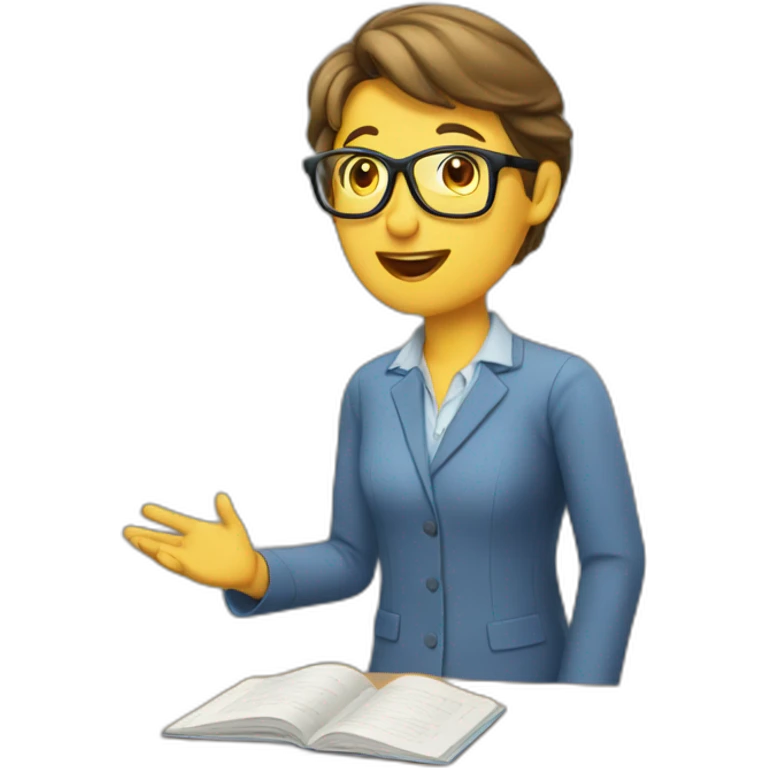 Teacher explaining emoji | AI Emoji Generator