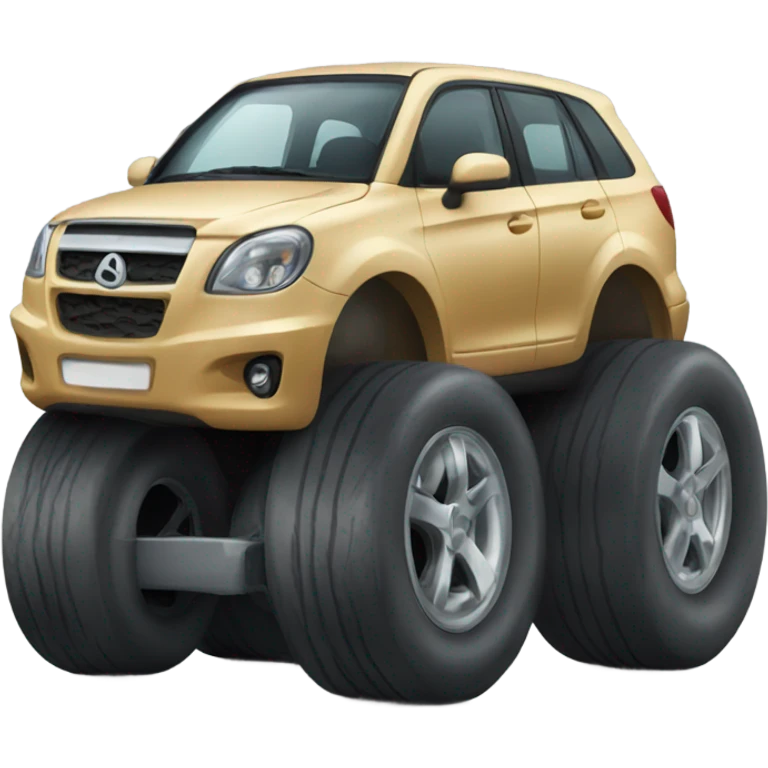 car with giant wheels emoji | AI Emoji Generator