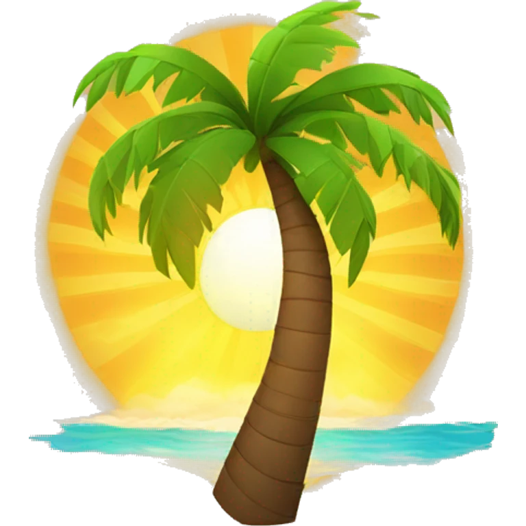 Palm tree wearing a barong tagalog and shades with the sun blaring in ...