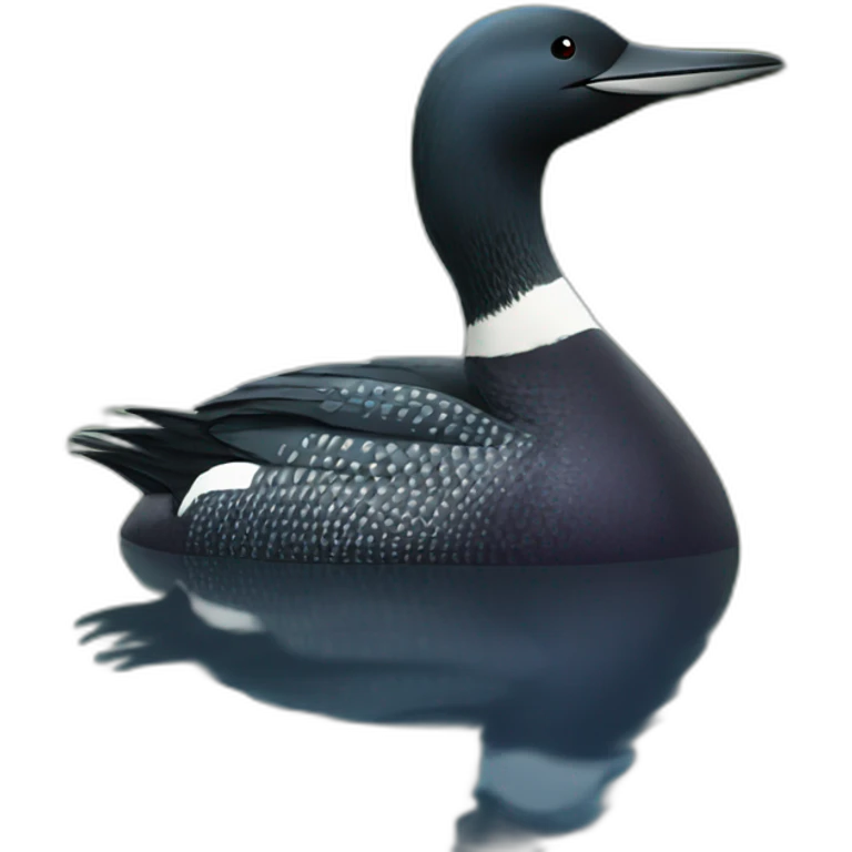 cute minnesota loon on lake emoji | AI Emoji Generator