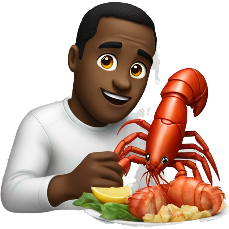 Diddy eating lobster emoji | AI Emoji Generator
