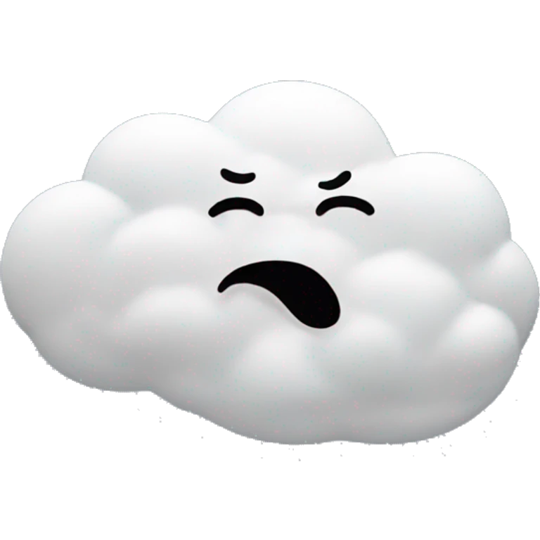cloud face blowing wind emoji | AI Emoji Generator