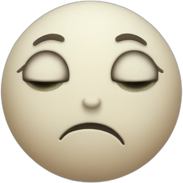 Sad moon face emoji | AI Emoji Generator