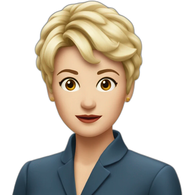 Sandra Huller german actress face head short hair emoji | AI Emoji ...