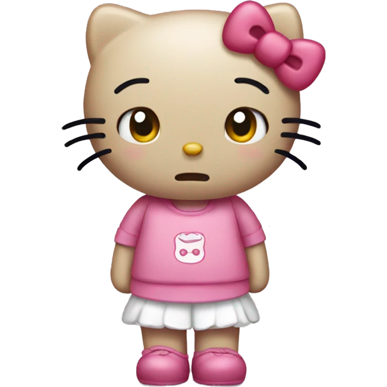 sad hello kitty emoji | AI Emoji Generator