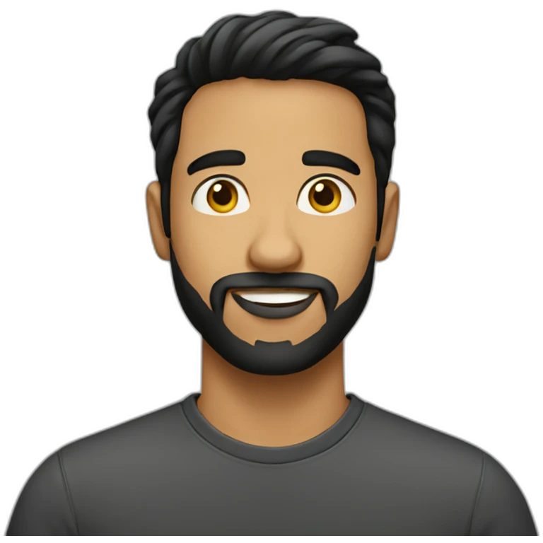 brazilian-guy, short-beard, short-black-hair emoji | AI Emoji Generator