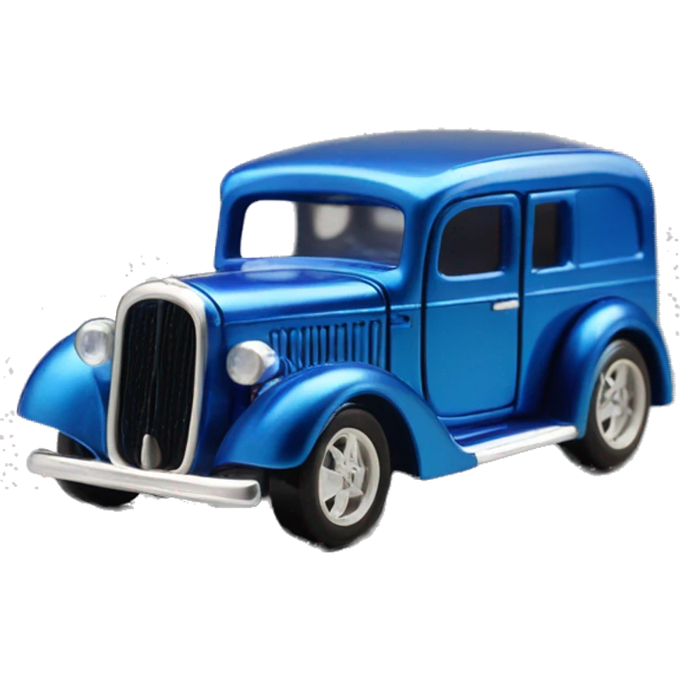 Hot wheels style, hot rod caravan,1935 with trailer, blue emoji | AI ...