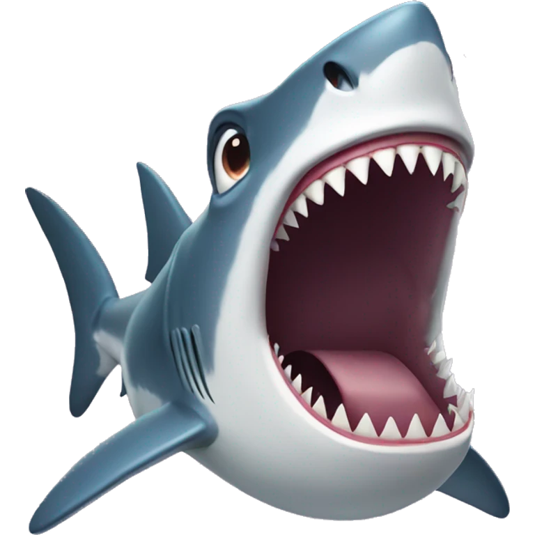 Shark with big teeth emoji | AI Emoji Generator