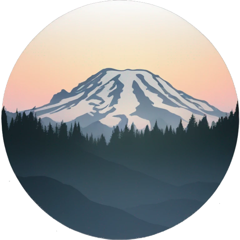 Mt Rainier silhouette emoji | AI Emoji Generator