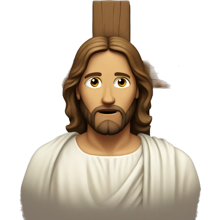 Jesus on cross emoji | AI Emoji Generator